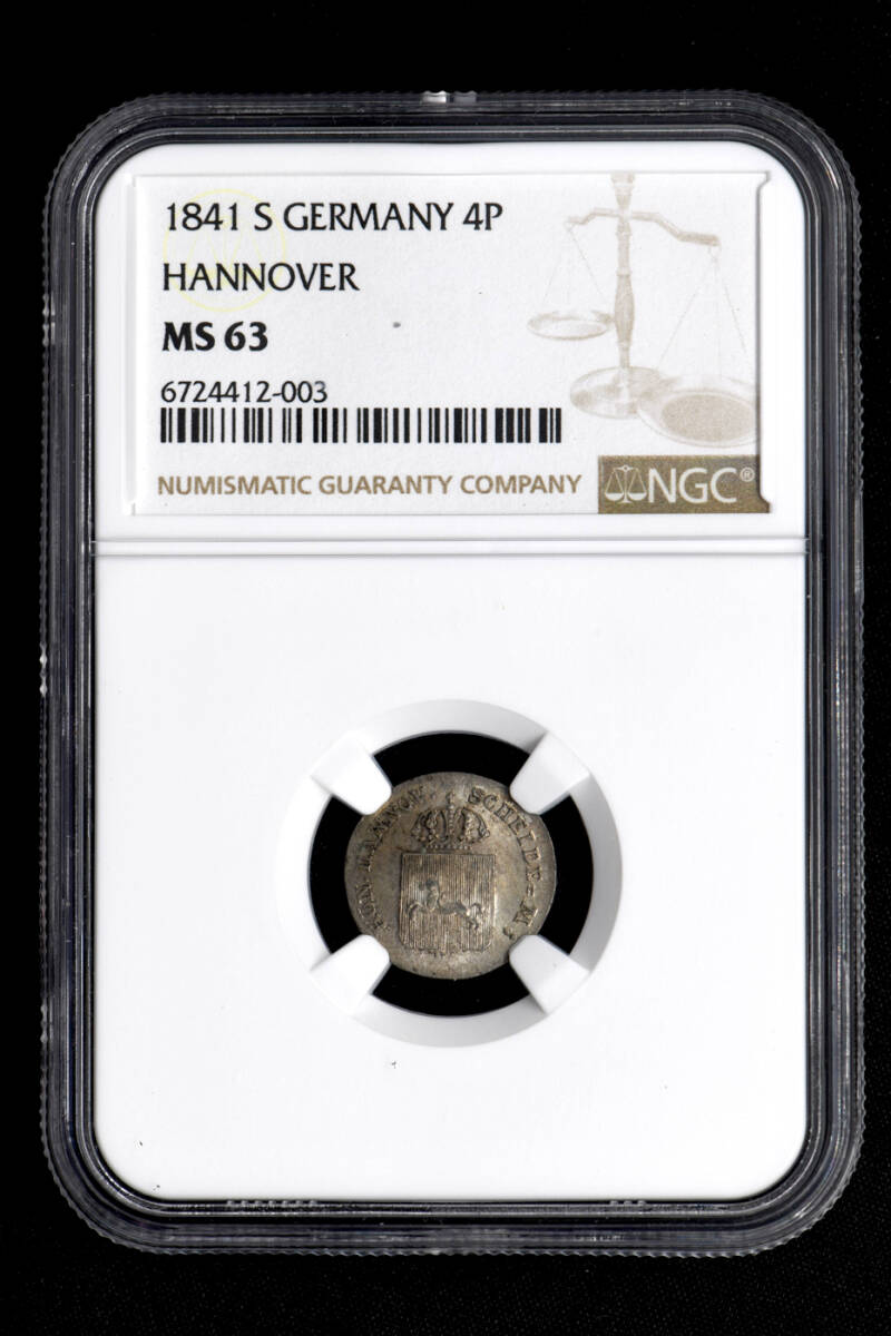 Yahoo!オークション - 土終 【NGC MS63 P社準最高鑑定 希少品】1841S ...