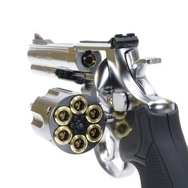 Yahoo!オークション - Marushin ガスガン M629 5インチ シルバーABS パ...