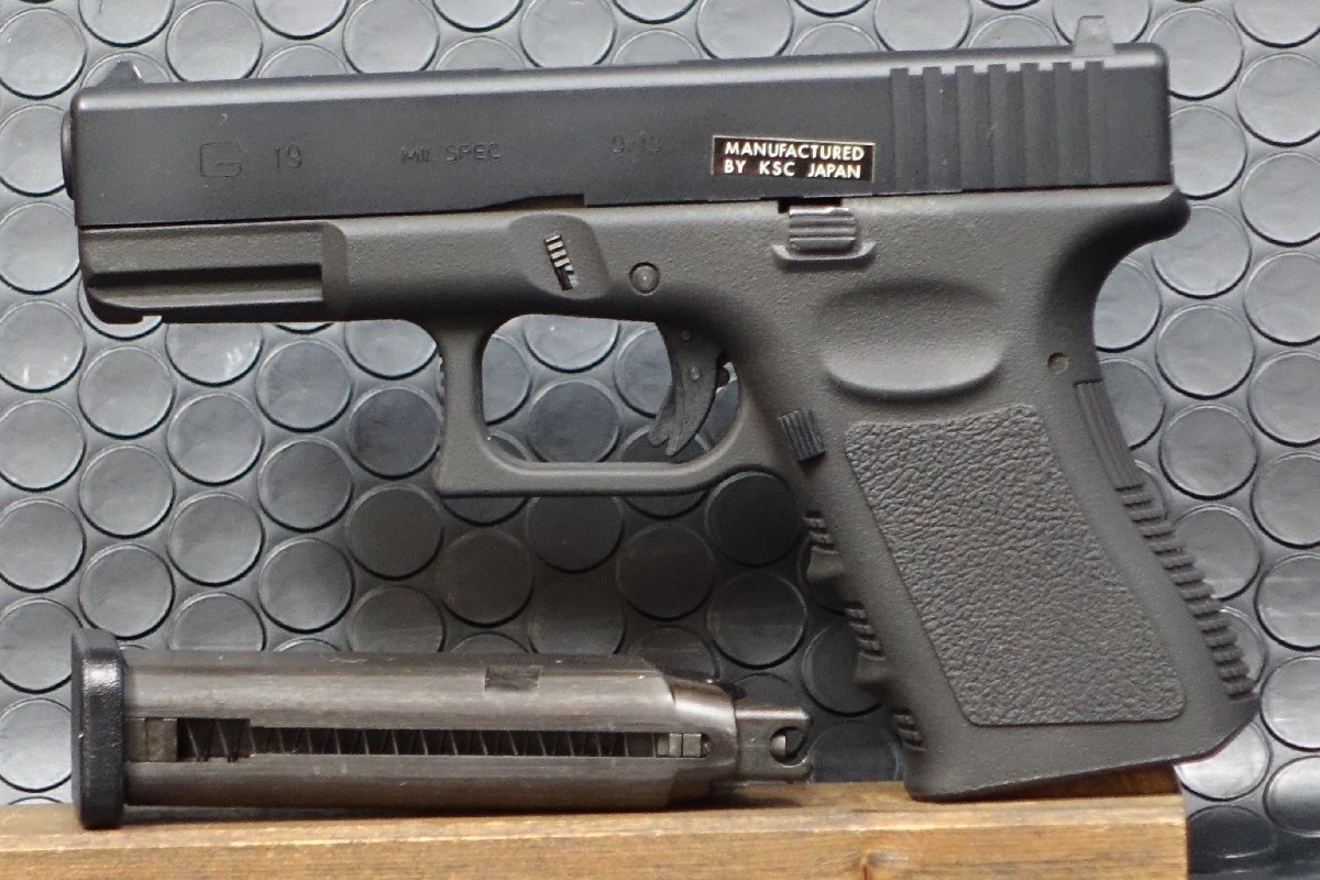 Yahoo!オークション - KSC G19 レイルドフレーム ABS ガスブローバック