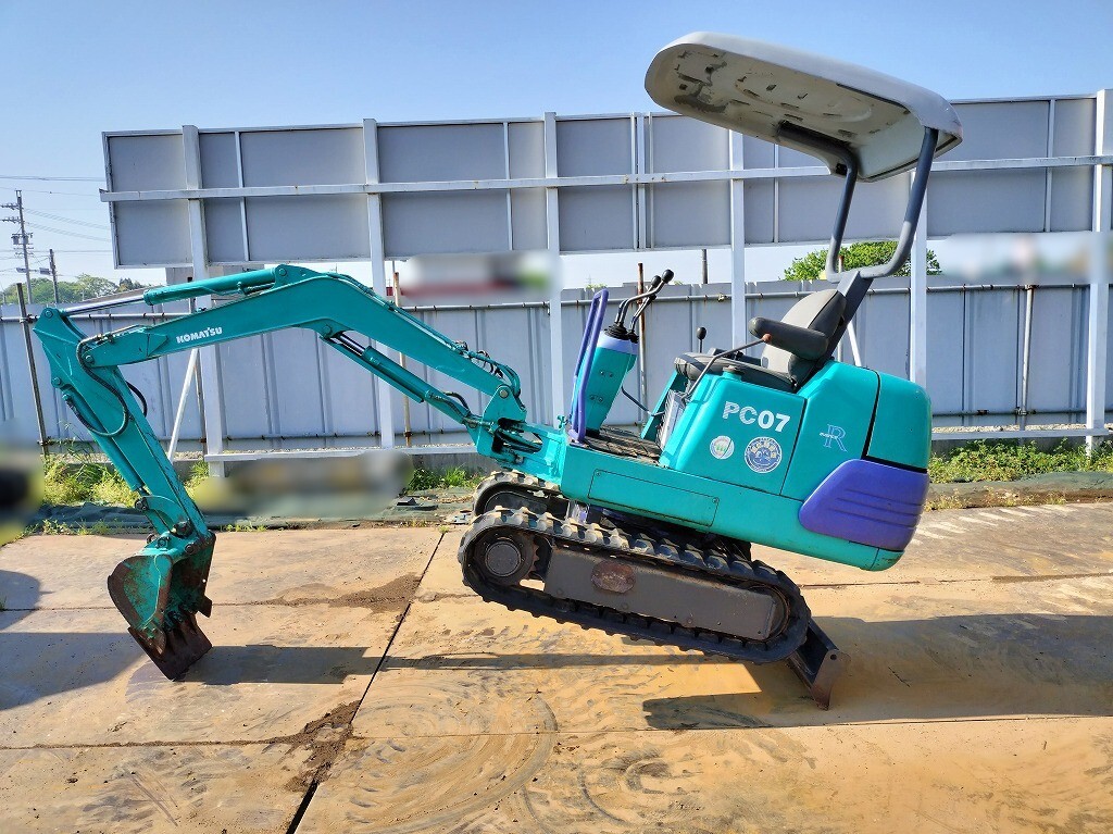 Yahoo!オークション - コマツ PC07-2E 油圧ショベル ユンボ KOMATSU 1...
