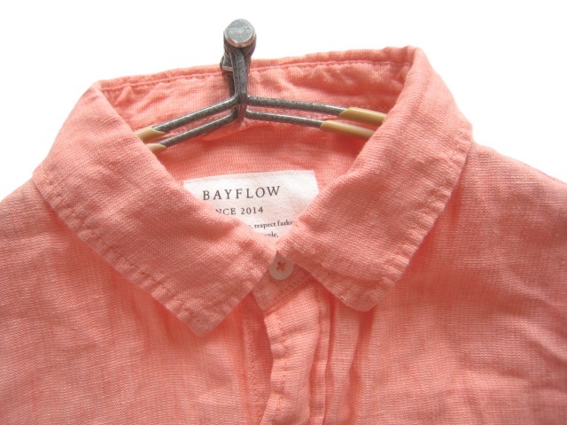Yahoo!オークション - 美品 ベイフロー BAYFLOW 麻100% 春夏モデル ピ...