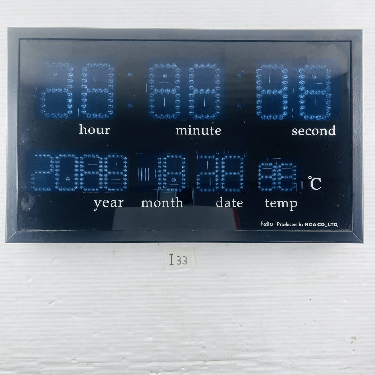 Yahoo!オークション - (ヤ)I33 フェリオ Felio デジタル時計 壁掛け FE...