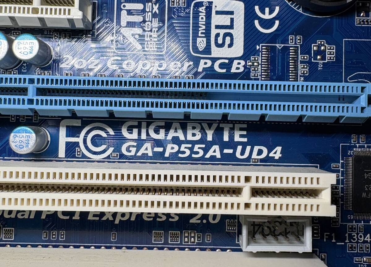 Yahoo!オークション - 実働PC取外 GIGABYTE GA-P55A-UD4 CORE-i5 760...