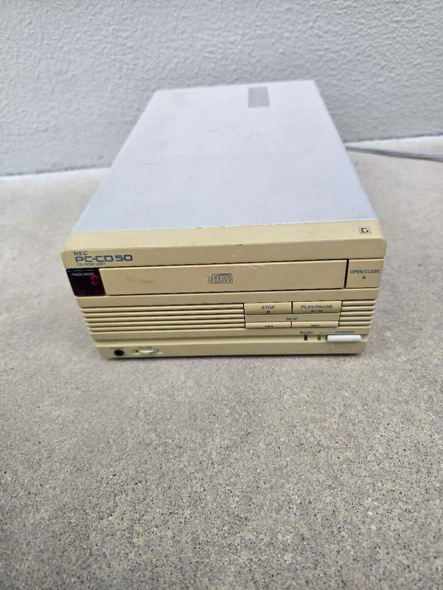 Yahoo!オークション - NEC PC-CD50(CD-ROMユニット）本体 通電/トレイ...