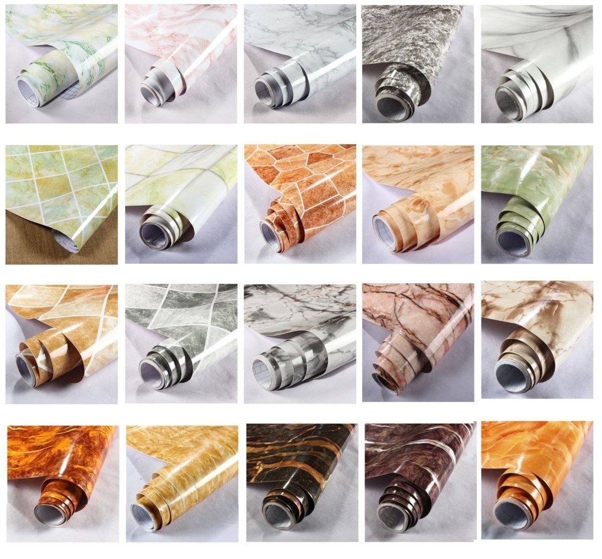 Yahoo!オークション - 大理石調 【B445 グレー 61cm×30m 】 壁紙 北欧...