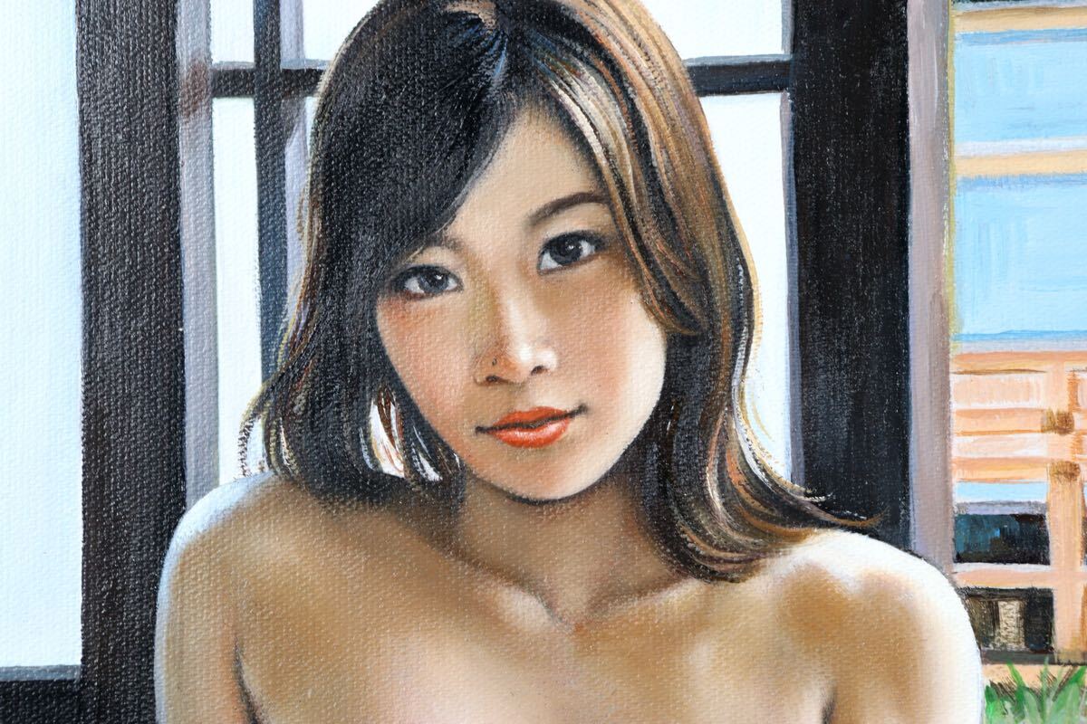 Yahoo!オークション - 真作保証 在銘 Kath 「人物画」 肉筆油彩6号 裸...