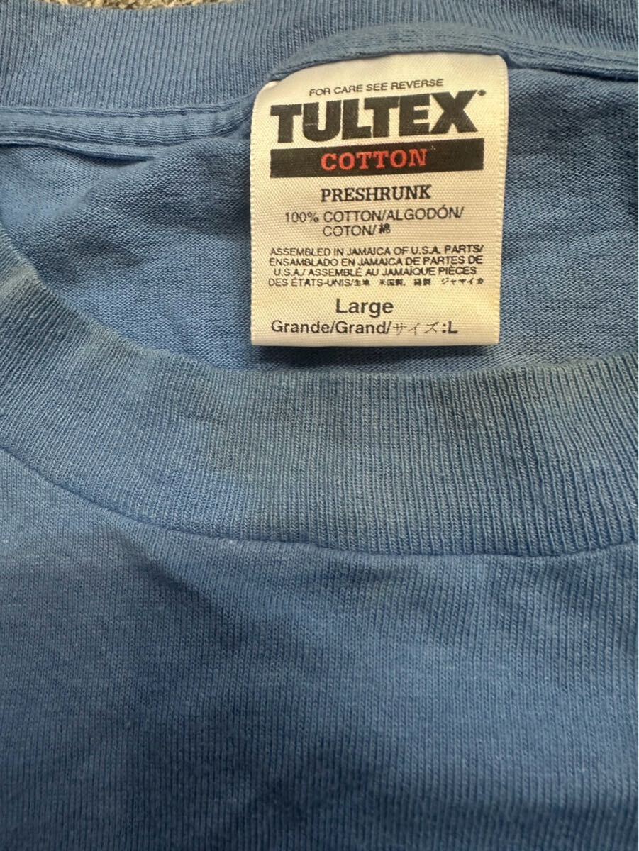 Yahoo!オークション - TULTEX 半袖 Tシャツ Tshirts カットソー L 青 ...