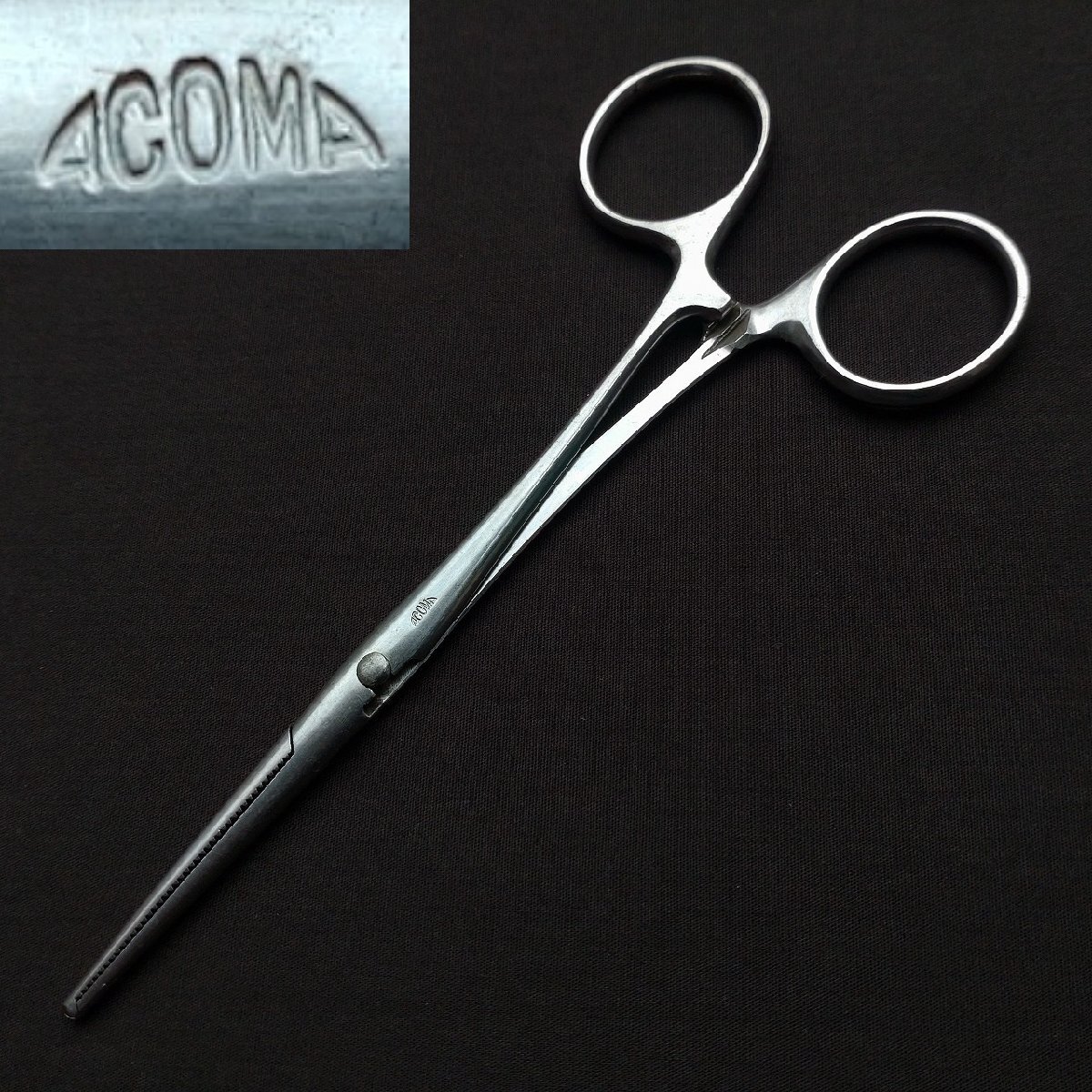 Yahoo!オークション - 止血鉗子 ACOMA STAINLESS 分解式 全長約145㎜