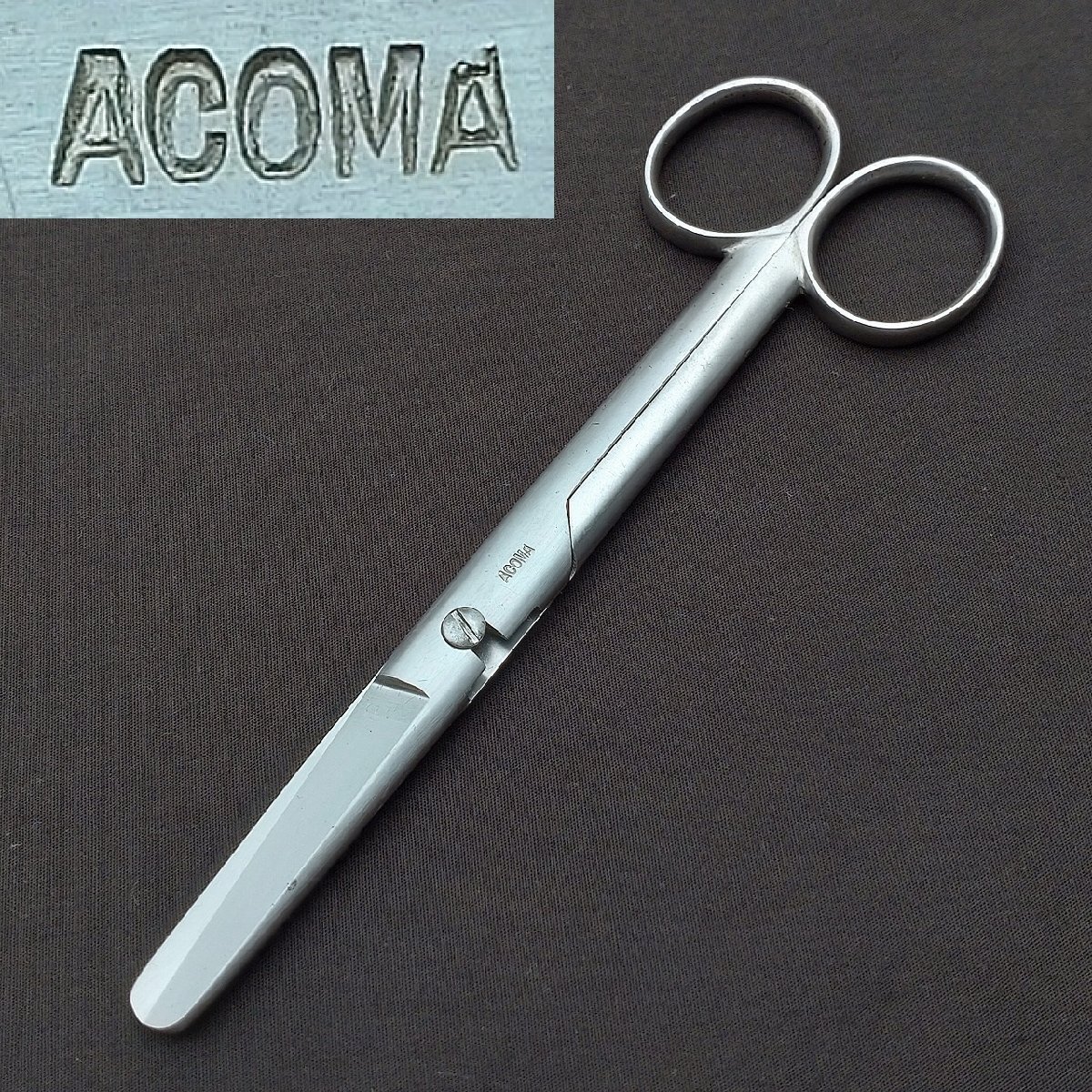 Yahoo!オークション - 外科剪刀 両鈍 ACOMA STAINLESS 分解式 83 全長...