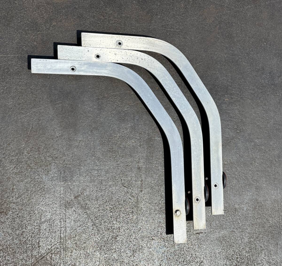 Yahoo!オークション - ブラケット ハセガワ 2段式 3本 アルミ製 540m...