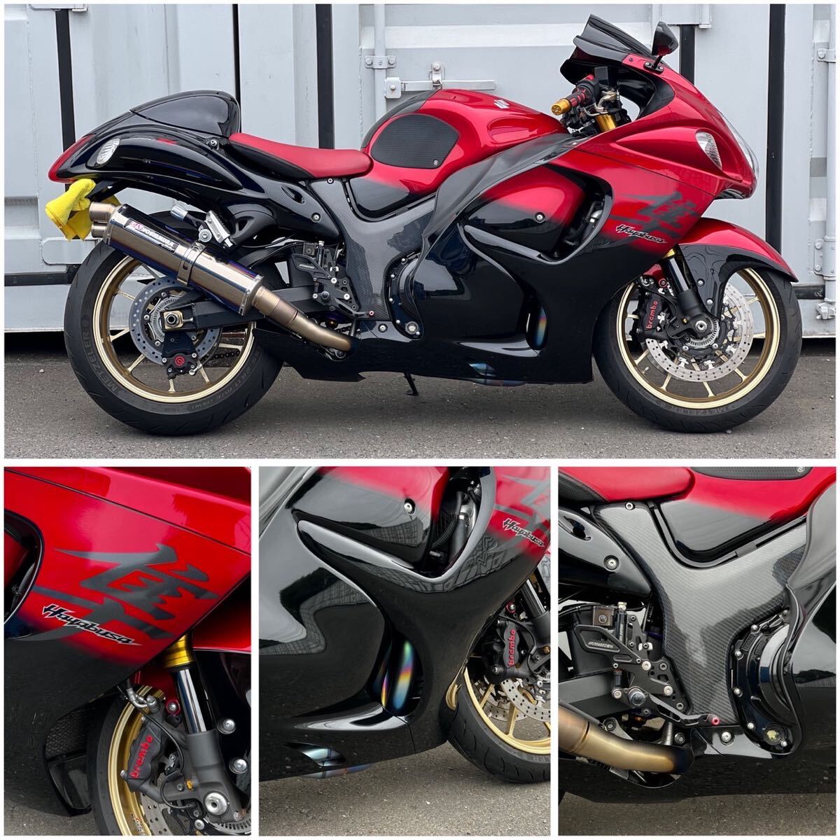 Yahoo!オークション - 極上フルカスタム GSX-1300R 隼 2014 30 804km ...