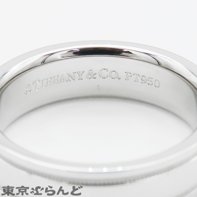 101792902 ティファニー TIFFANY&Co. ダブル ミルグレイン バンド リング プラチナ Pt950 19号相当 指輪 レディース 仕上済(プラチナ)｜売買されたオークション ...