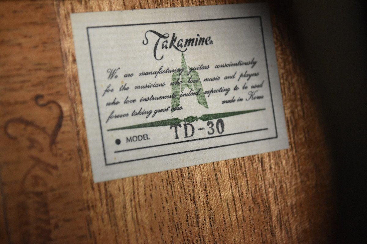 Yahoo!オークション - 【G】Takamine TD-30 アコースティックギター タ...