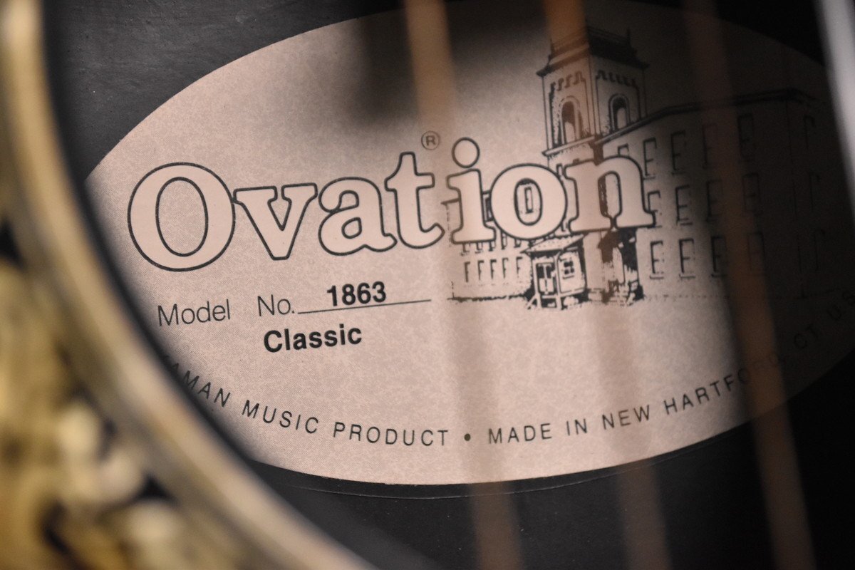 G Ovation No.1863 Classic エレガット/クラシックギター オベーション 3054363(本体)｜売買されたオークション情報、yahooの商品情報をアーカイブ公開 ...