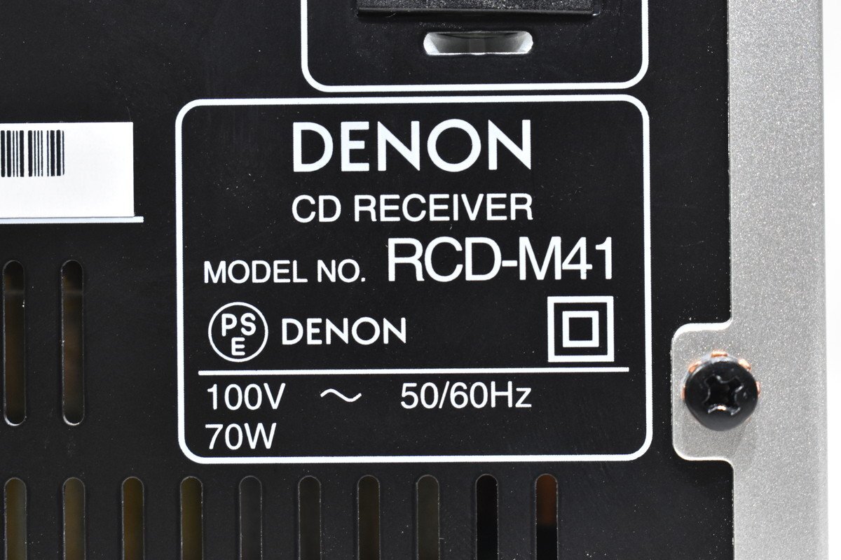 Yahoo!オークション - 【J】DENON RCD-M41 CDレシーバー デノン 305648...
