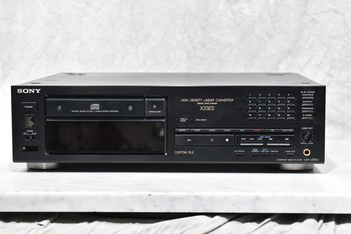 Yahoo!オークション - 【J】SONY CDP-X33ES CDプレーヤー ソニー 30583...