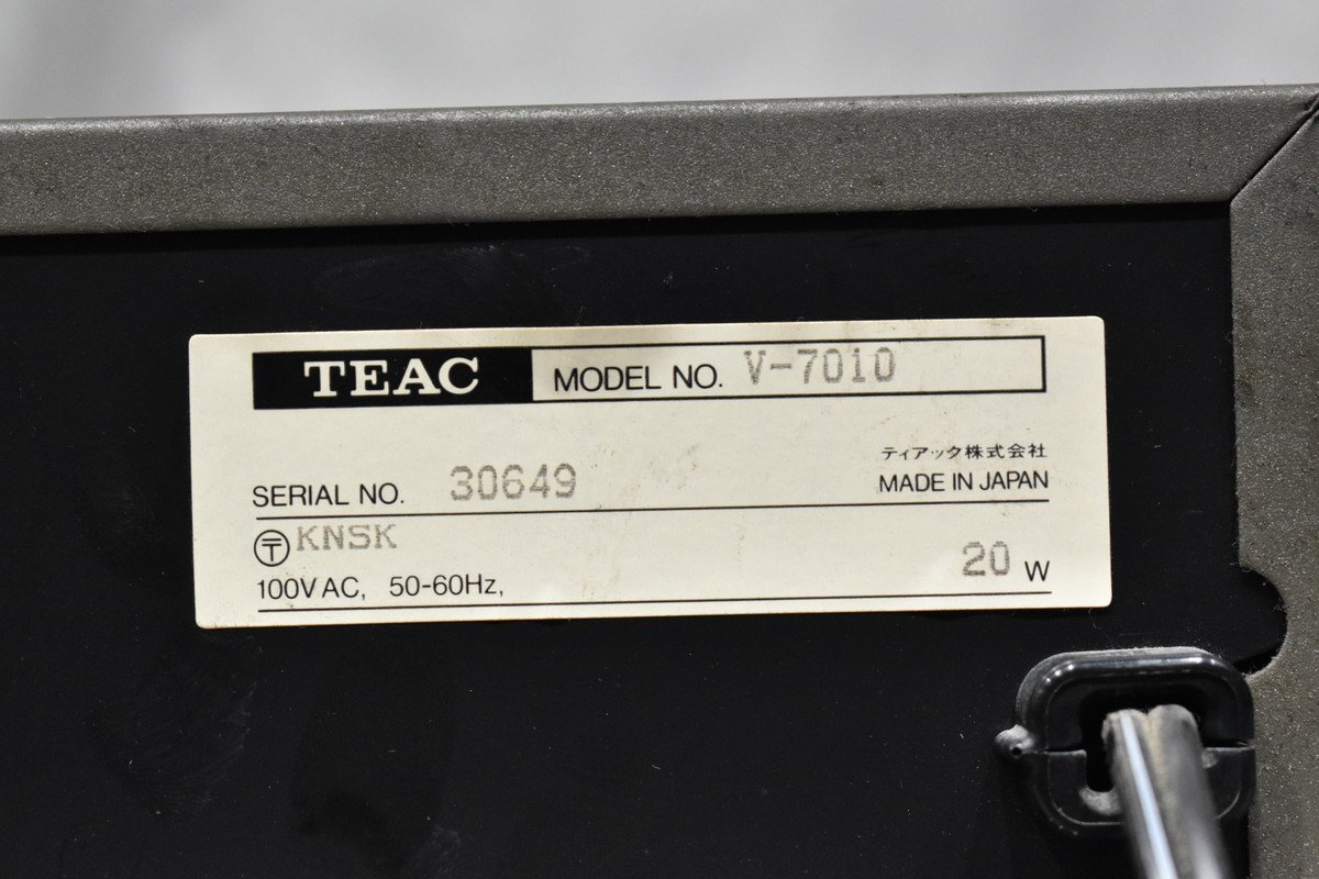 Yahoo!オークション - 【C】TEAC V-7010 カセットデッキ ティアック 30...