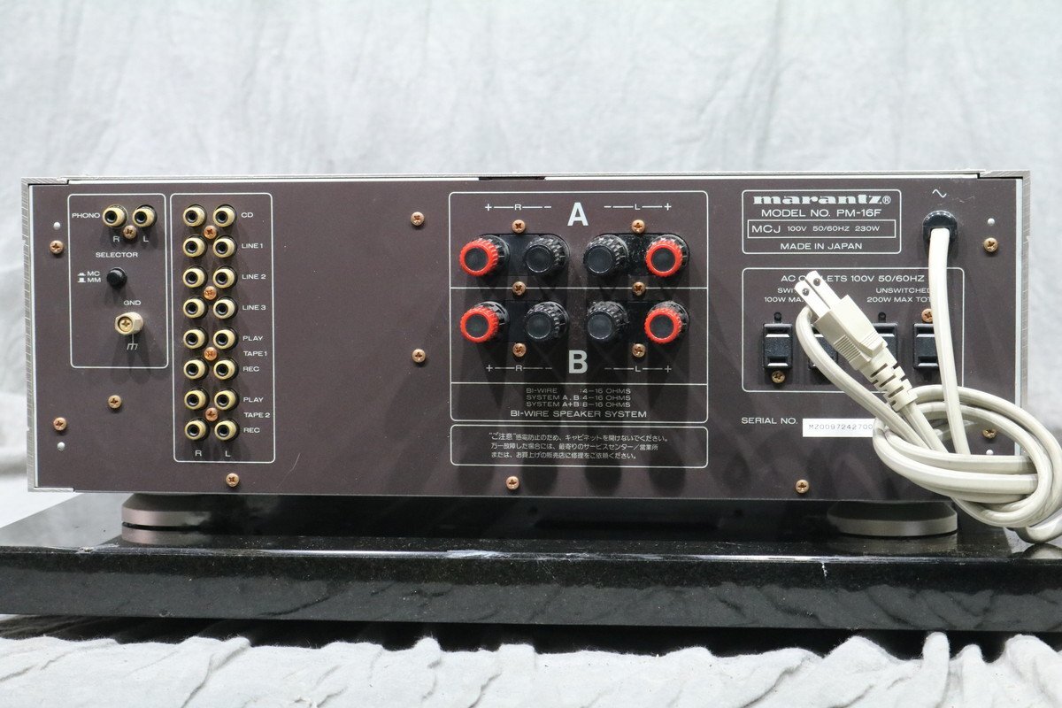 Yahoo!オークション - 【C】marantz PM-16F プリメインアンプ マランツ...