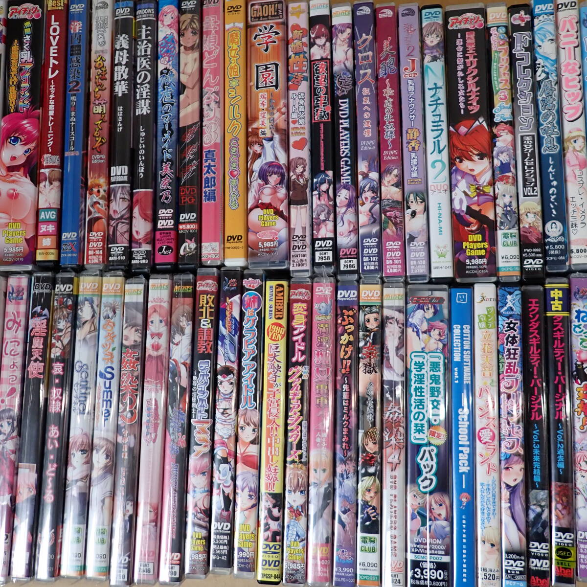 【樂淘letao】日本代購代標第一品牌－w④c アダルト アニメ DVD-PG まとめて60本セット 認証マーク有/エロゲー/DVDPG/大量/Windows/ゲーム/電脳CLUB