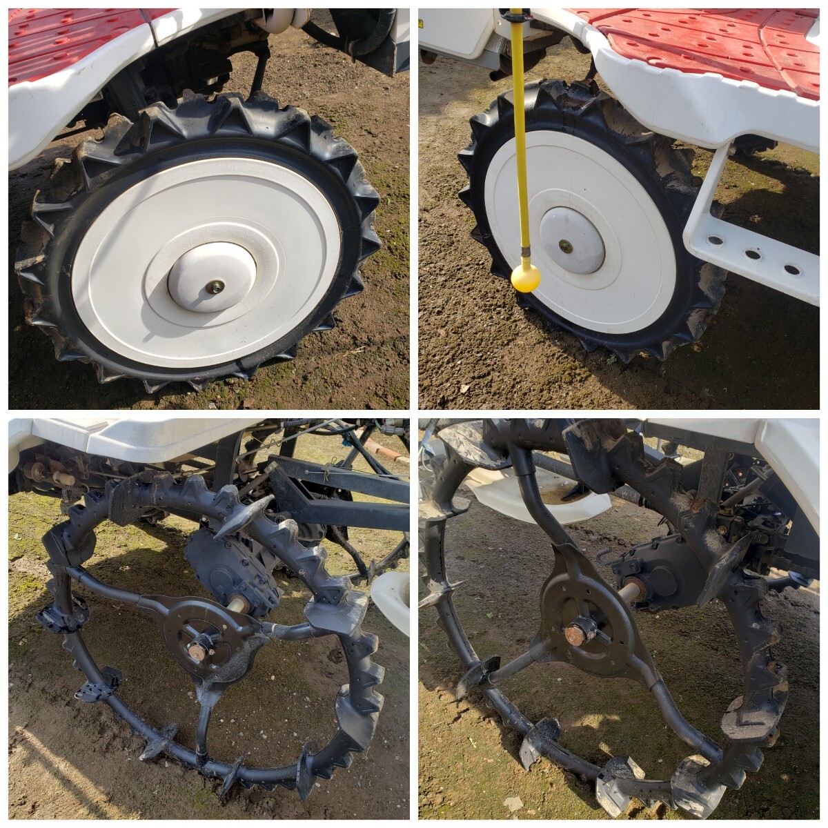 Yahoo!オークション - ヤンマー 田植え機 VP6 六条 使用143時間 ガソリ...