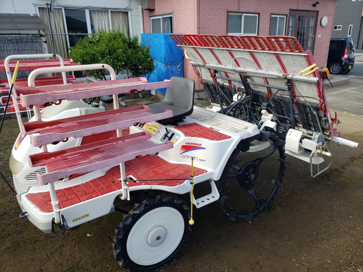 Yahoo!オークション - ヤンマー 田植え機 VP6 六条 使用143時間 ガソリ...