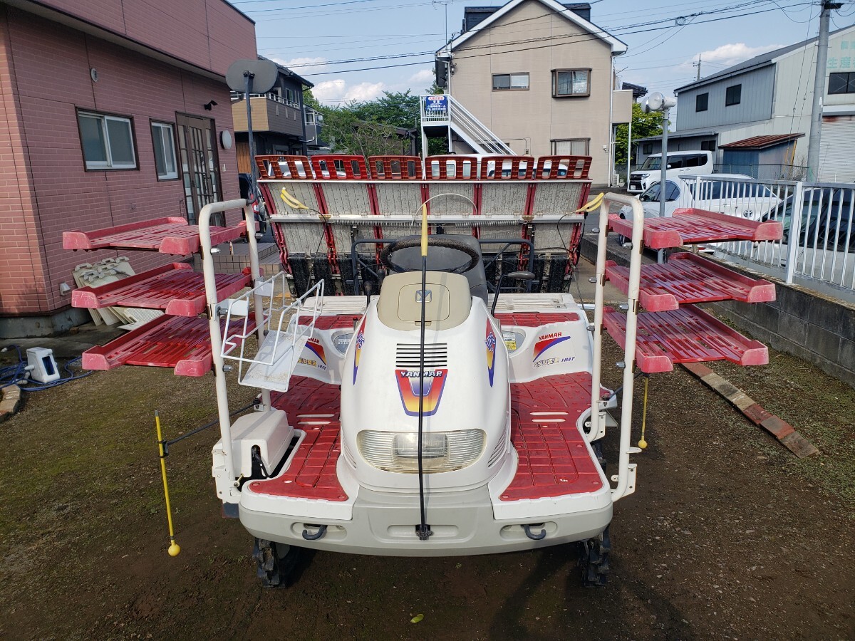 Yahoo!オークション - ヤンマー 田植え機 VP6 六条 使用143時間 ガソリ...