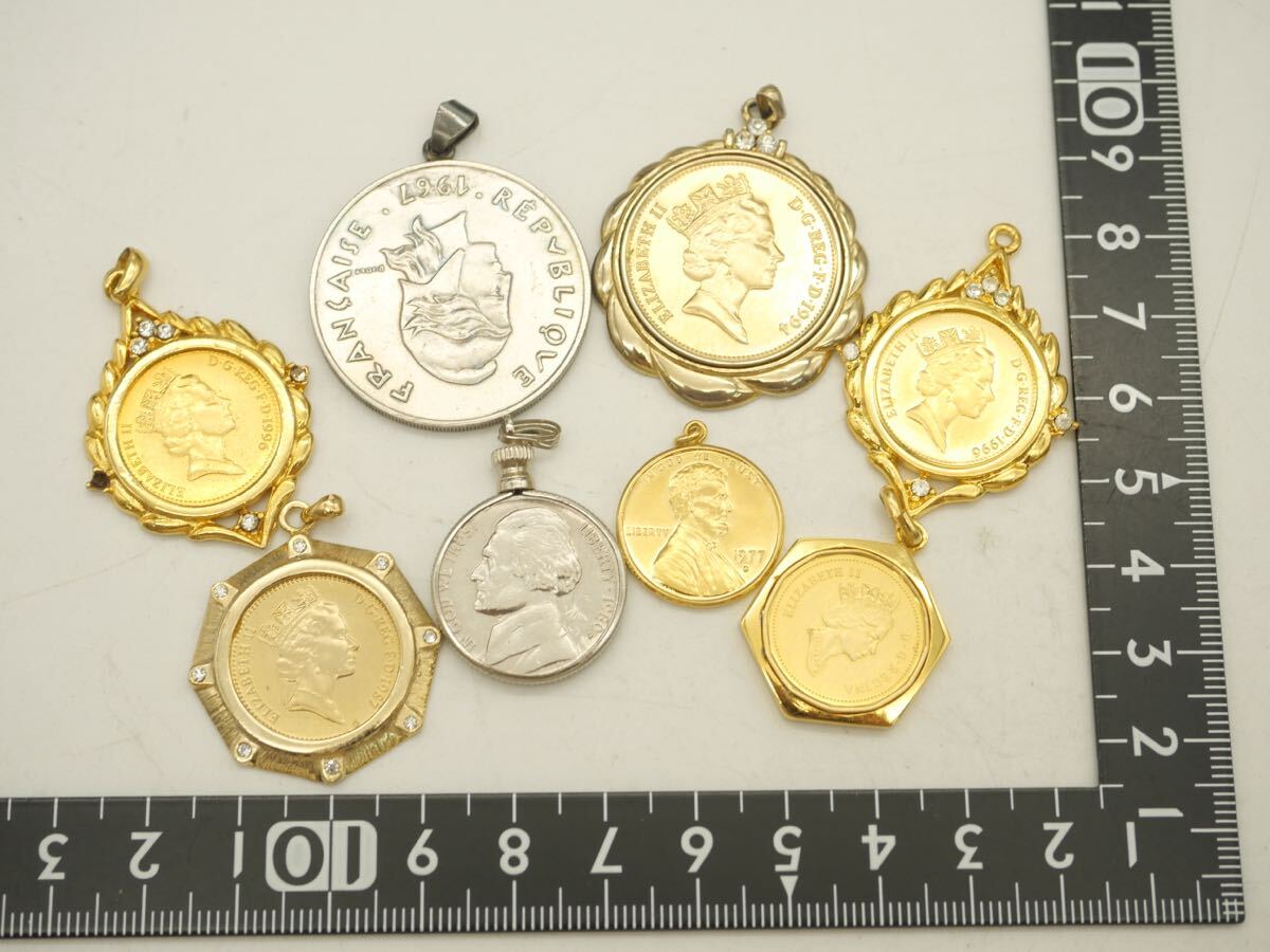 Yahoo!オークション - 【D77】コイントップ エリザベス など ペンダン...
