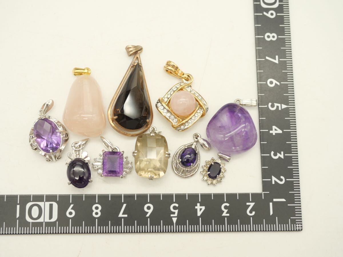 Yahoo!オークション - 【E23】クォーツ系 アメジスト など ペンダント...