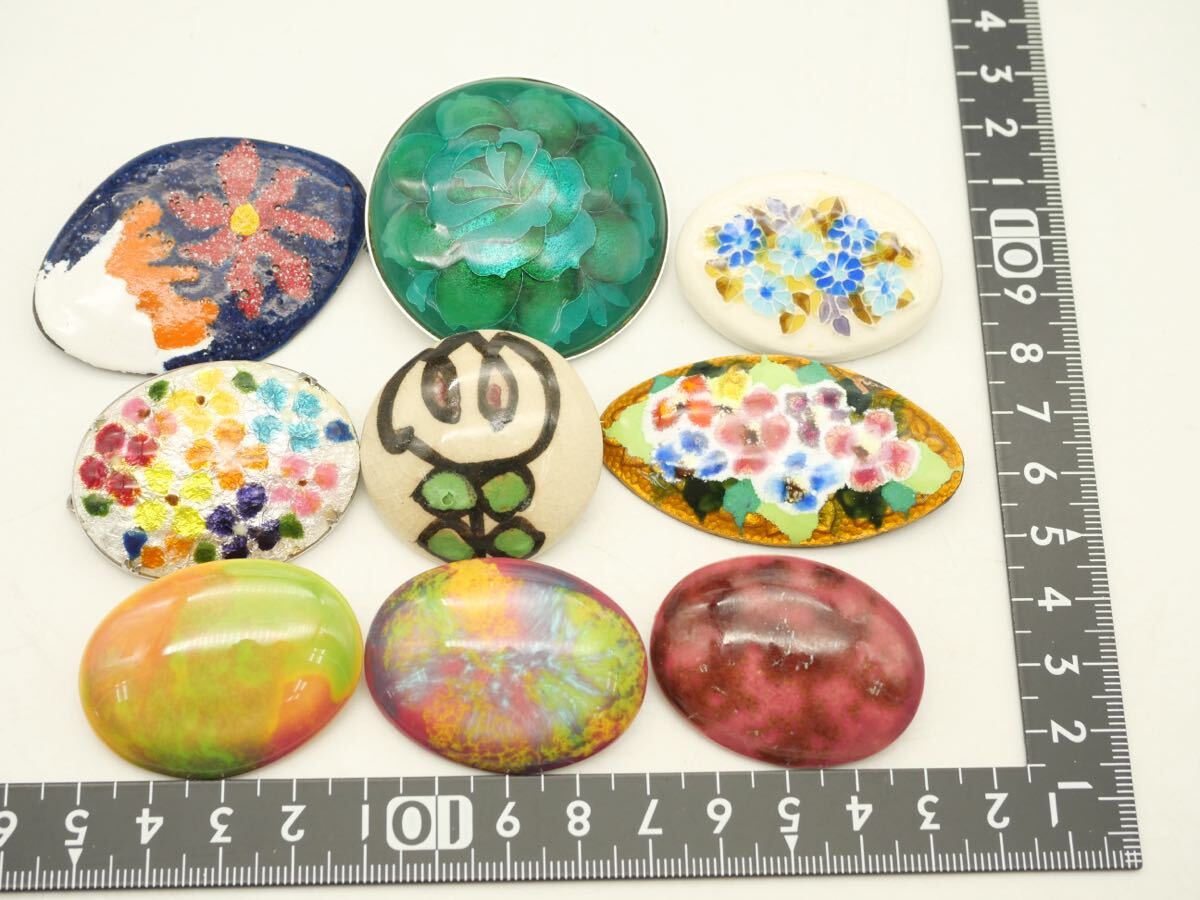 Yahoo!オークション - 【A94】焼き物系 ブローチ 七宝焼 九谷焼 九谷焼...