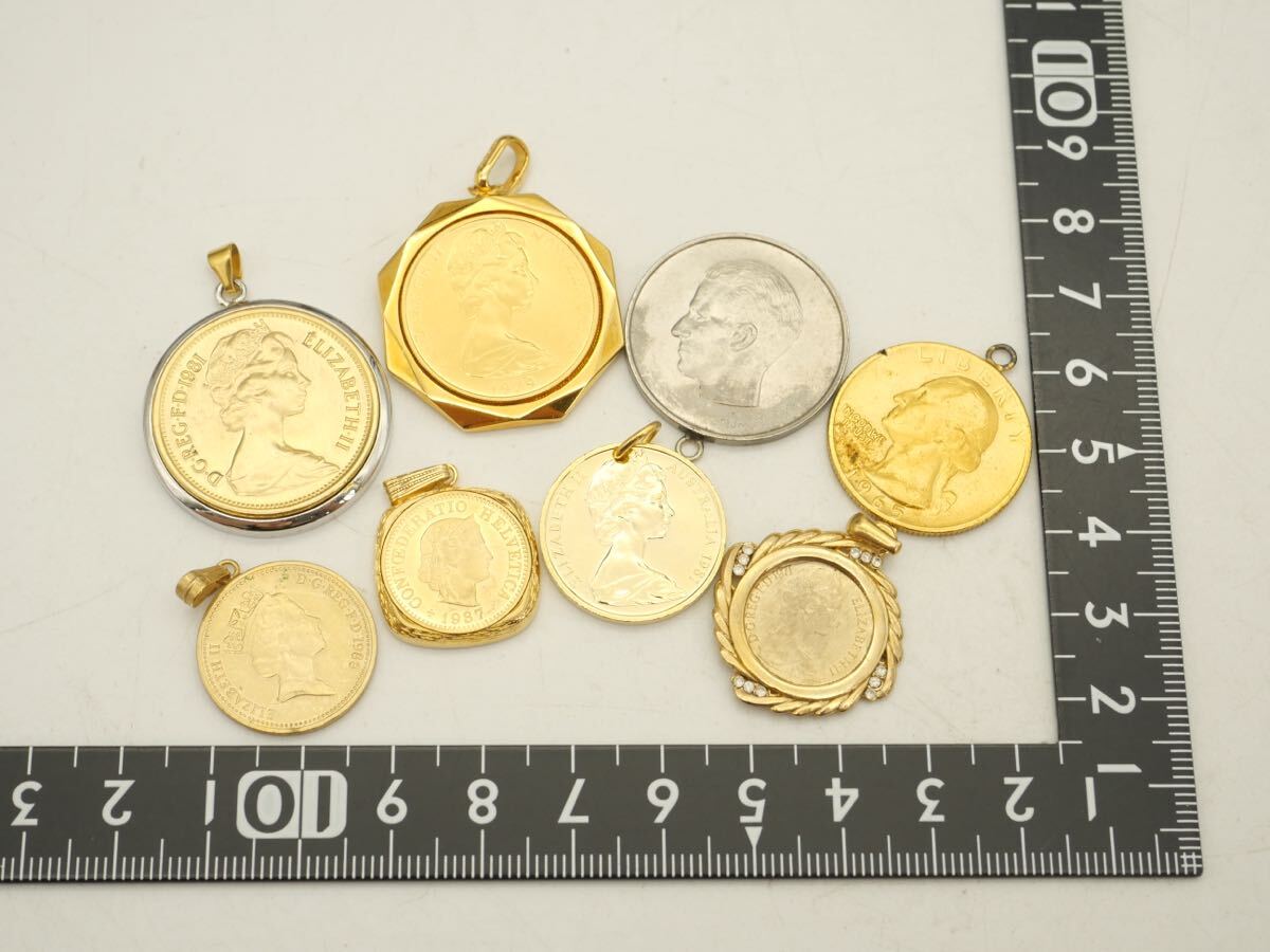 Yahoo!オークション - 【D63】コイントップ エリザベス など ペンダン...