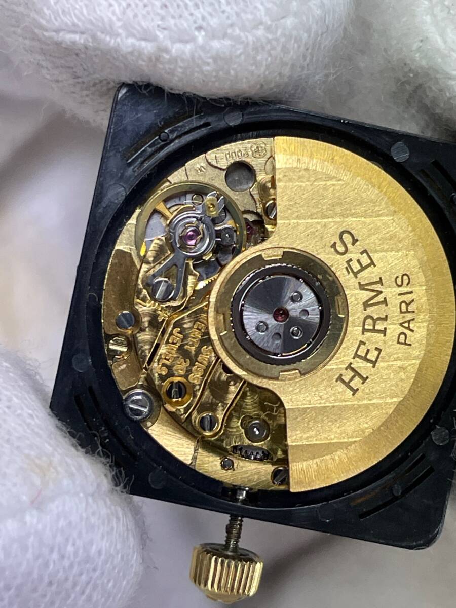 Yahoo!オークション - 【可動品】Herms エルメス 自動巻き ムーブメン...