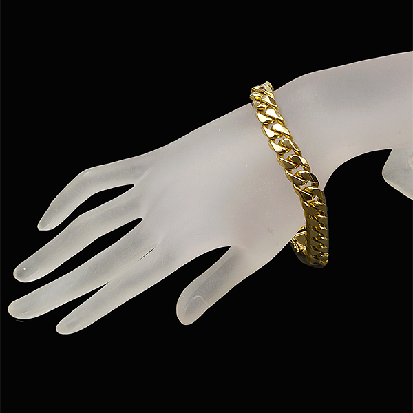 Yahoo!オークション - K18YG 8面シングル 喜平ブレスレット 19cm 85.6g...