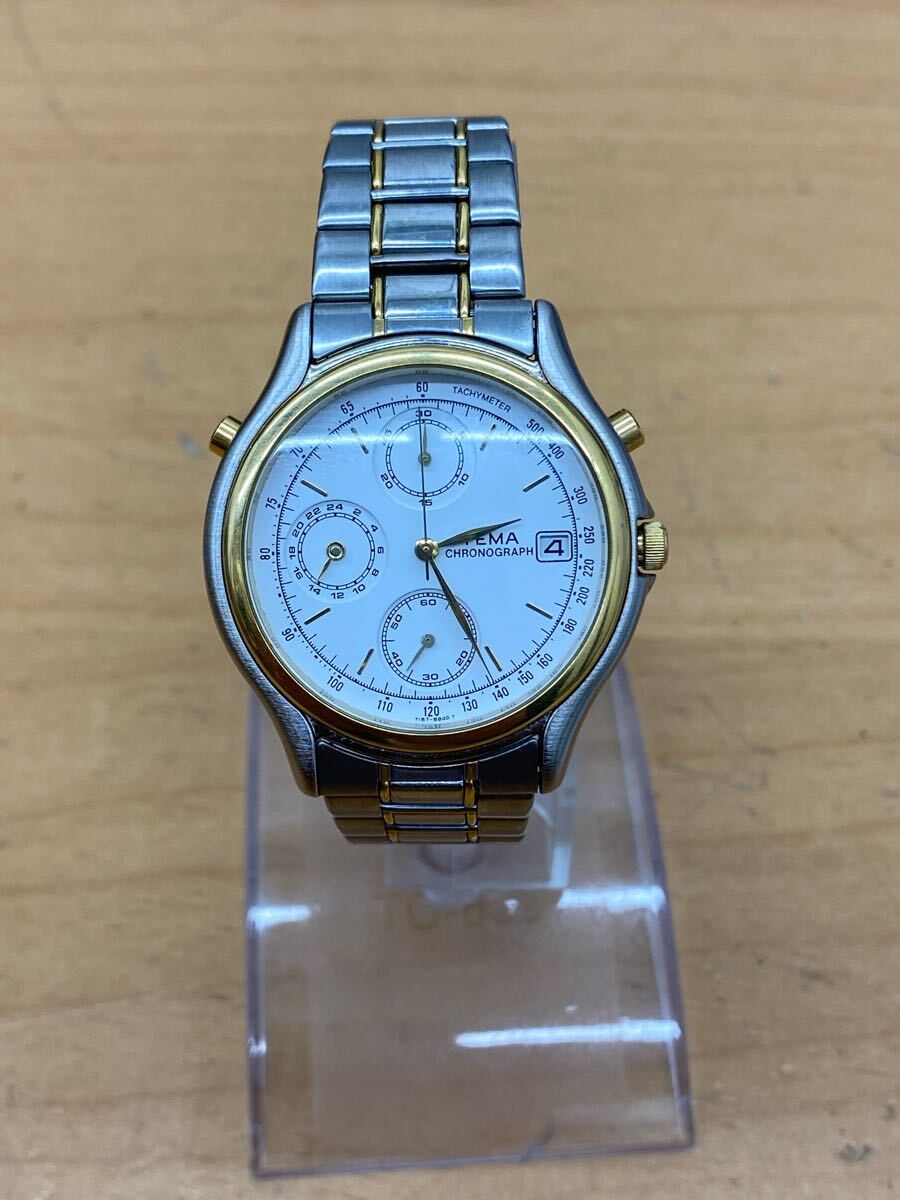 Yahoo!オークション - 【c367】稼働 YEMA イエマ CHRONOGRAPH クロノグ...