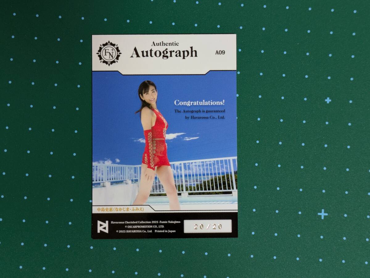 中島史恵 HAVAROSSA CHERISHED COLLECTION 2025 直筆サインカード Silver A09 #20/20(な行)｜売買されたオークション情報、yahooの商品情報 ...