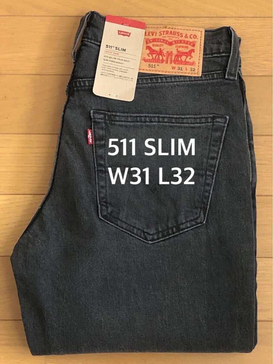 Yahoo!オークション - Levi's 511 SLIM FIT USEDBLACK W31 L32
