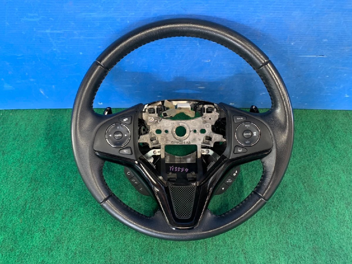 Yahoo!オークション - ヴェゼル RU4 ステアリング ハンドル スイッチ付...