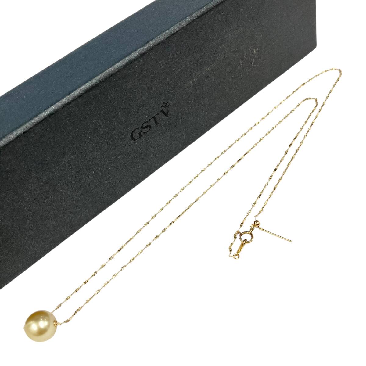 Yahoo!オークション - 未使用 GSTV K18 12mm珠 パールネックレス 3.7g ...