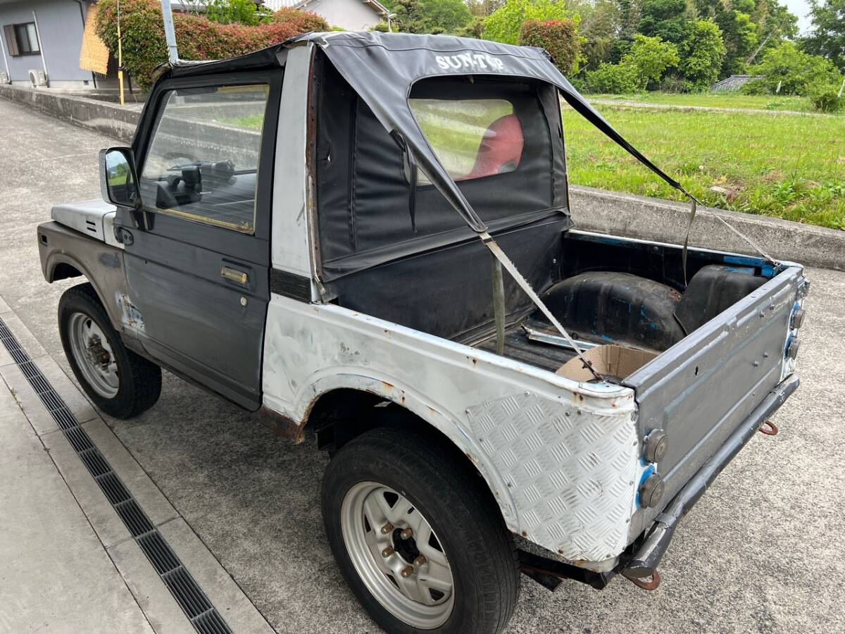 Yahoo!オークション - ジムニー 本物 JA11C 幌 5MT パワステ付き カス...