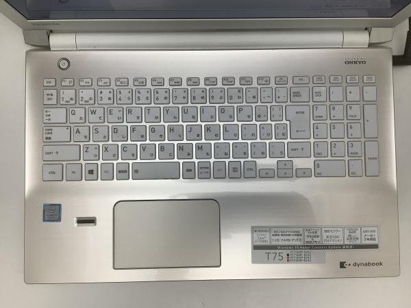 Yahoo!オークション - ジャンク TOSHIBA T75/EG Core i7 7500U 2.7G 8G...
