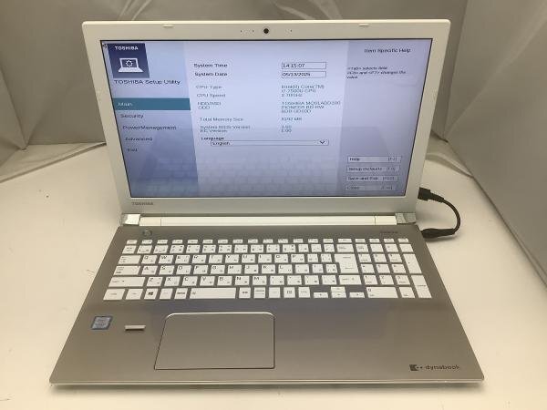 Yahoo!オークション - ジャンク TOSHIBA T75/CG Core i7 7500U 2.7G 8G...