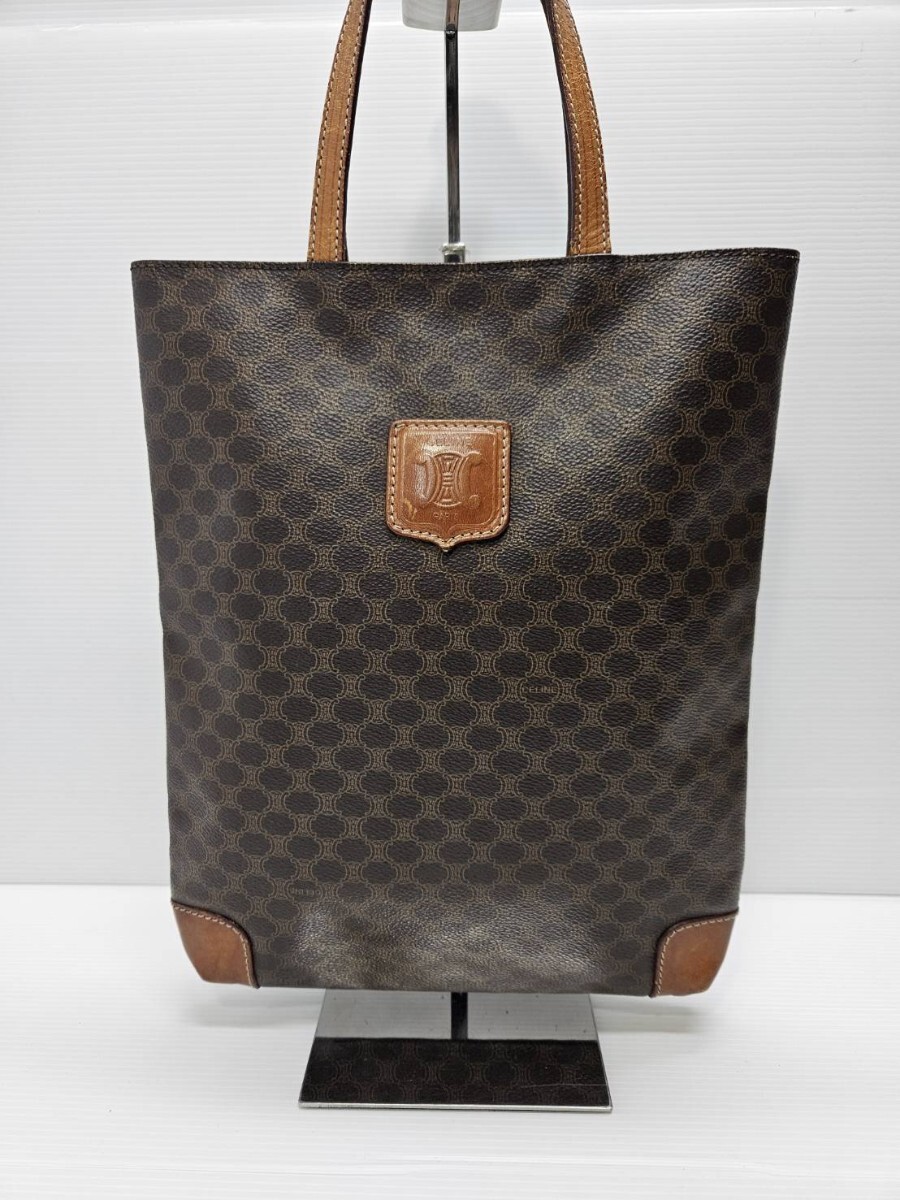 CELINE セリーヌ ミニ マカダム柄 ハンドバッグ トートバッグ H31cm W25cm y3010(ハンドバッグ)｜売買されたオークション情報、yahooの商品情報をアーカイブ公開 ...