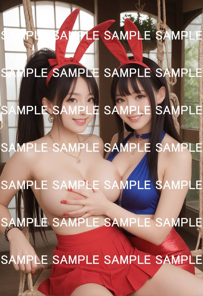 Yahoo!オークション - レズビアン ゆり双子 高画質 AI美女ポスター ビ...