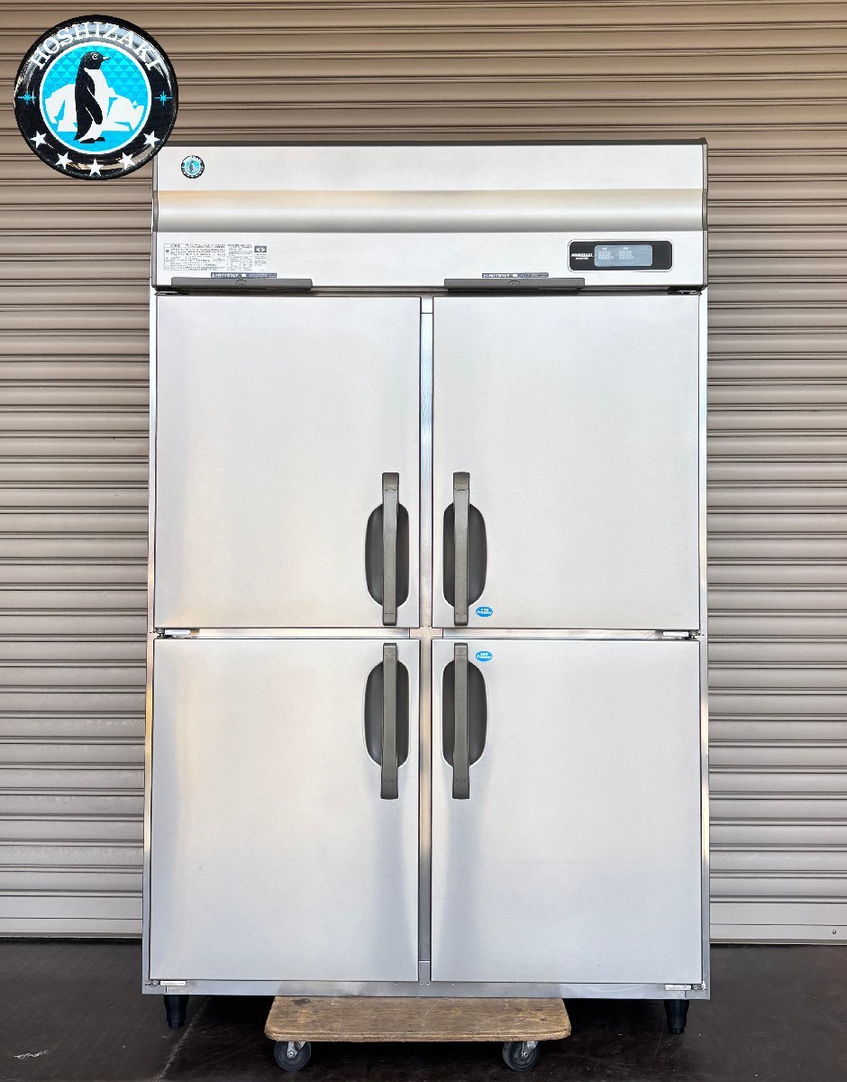M ホシザキ HOSHIZAKI /業務用冷凍冷蔵庫/HRF-120AFT3/冷蔵383L冷凍383L/4枚ドア/幅1200×奥行650×高さ1910mm/2021年製/三相200V/(冷凍 ...