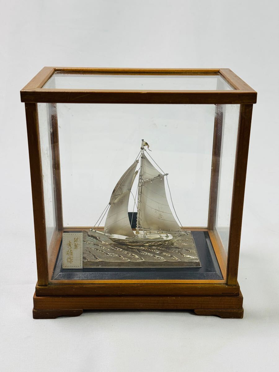 Yahoo!オークション - 秀雄 作 銀製ヨット置物 約194g シルバー950刻...