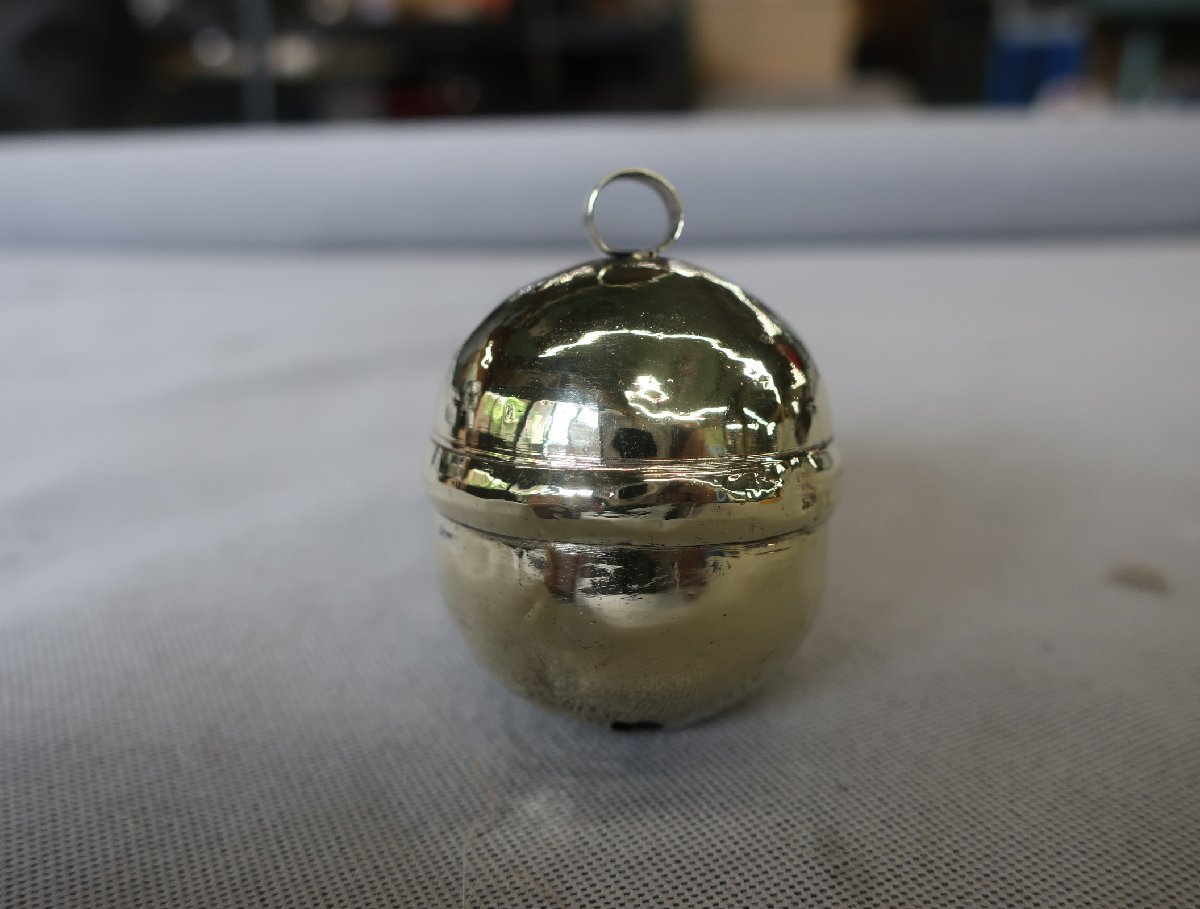 Yahoo!オークション - 【K-2417】鈴 福鈴 本坪鈴 真鍮 1寸2分