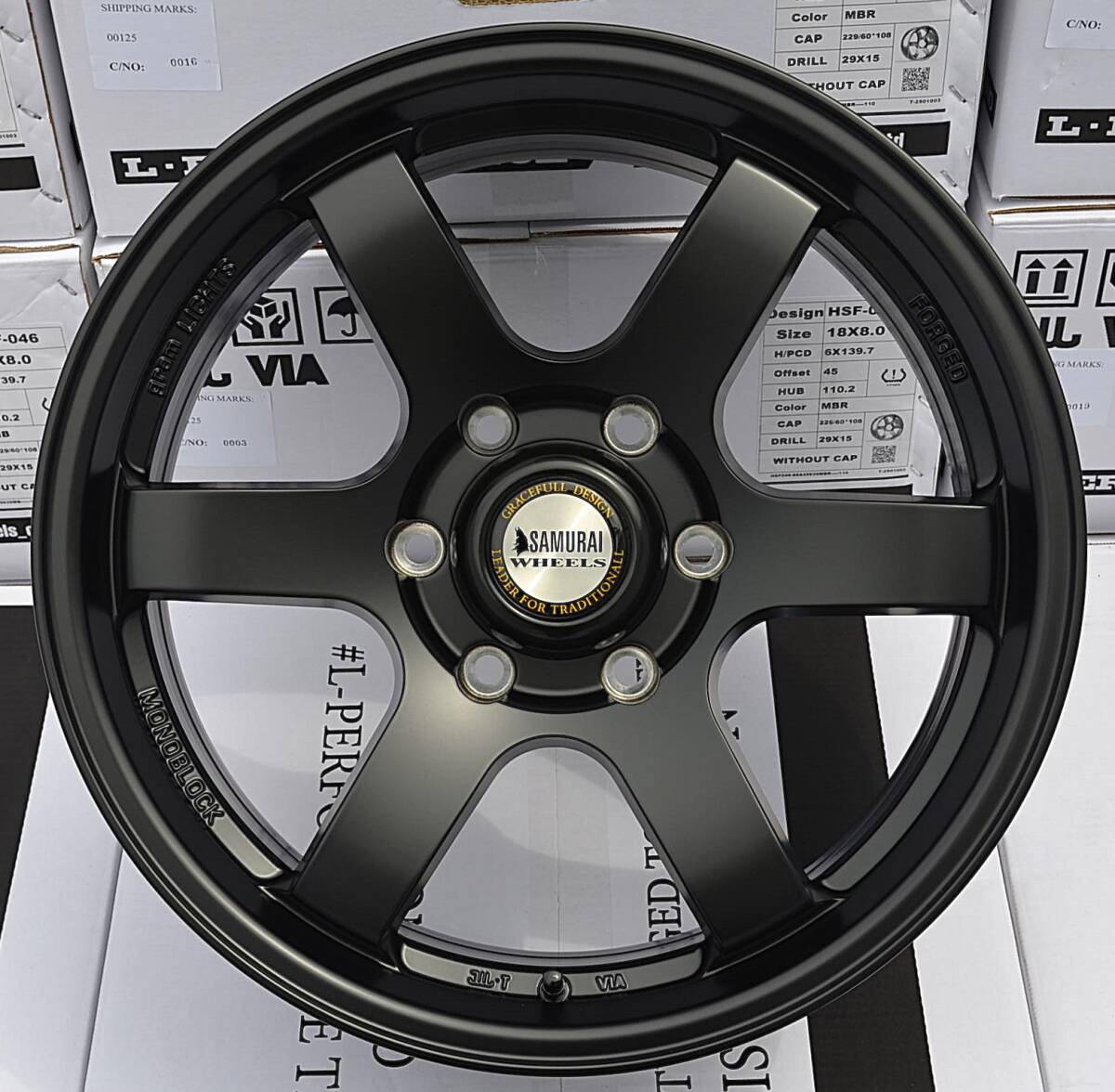 Yahoo!オークション - SAMURAI WHEELS ・ ハイエース 225/45R18 XL ( 2...