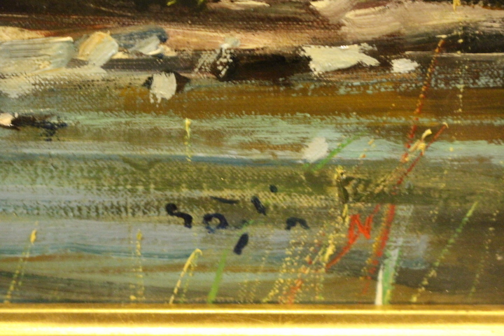 Yahoo!オークション - g-6227 中畑艸人 「古城のほとり アイルランド」...