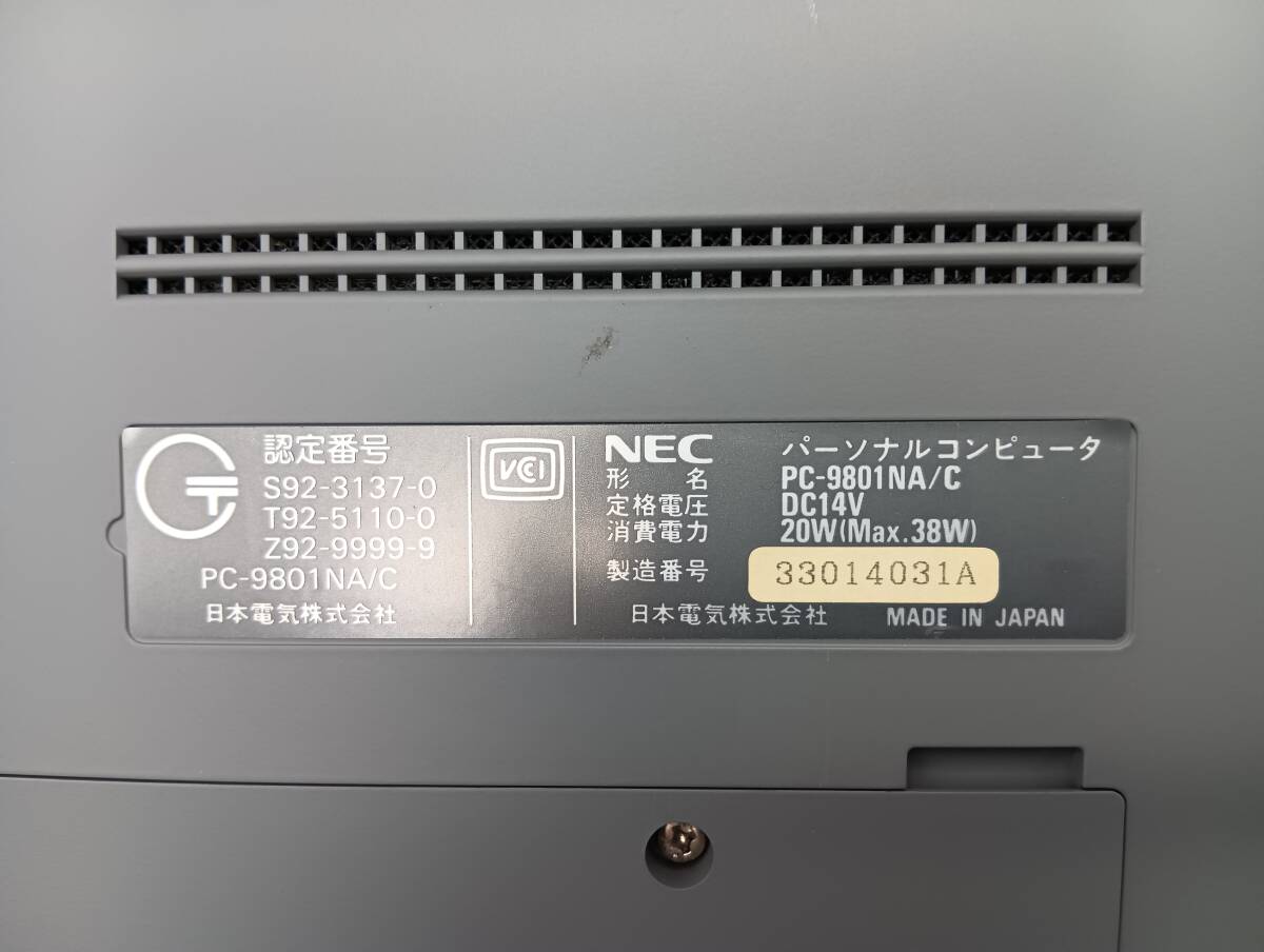 OK彦 NEC PC-9801NA/C ノートPC 98 NOTE NA 本体のみ 動作未確認 1円スタート(パソコン)｜売買されたオークション情報、yahooの商品情報をアーカイブ公開 ...