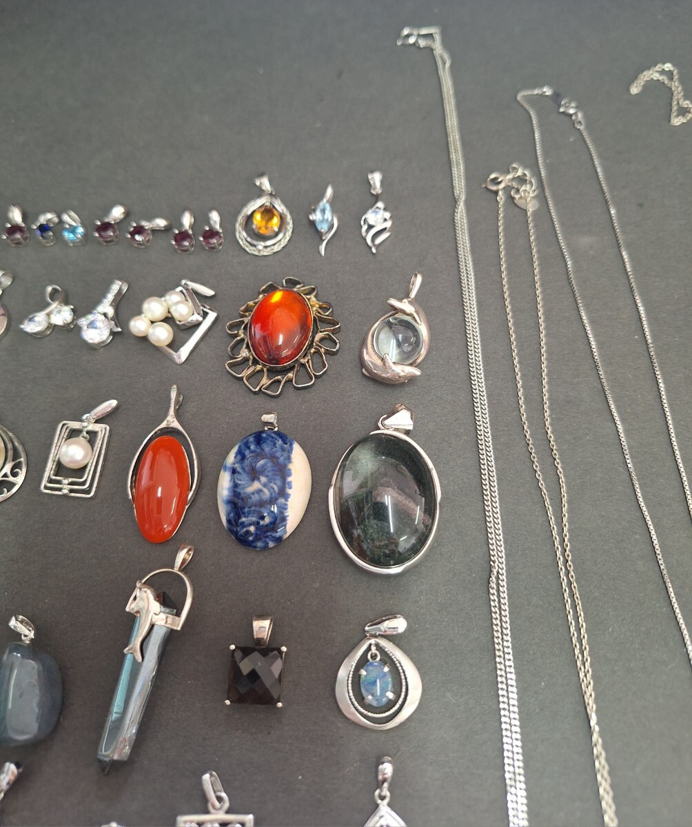 Yahoo!オークション - sj-169 シルバーアクセサリー ペンダント 全て刻...