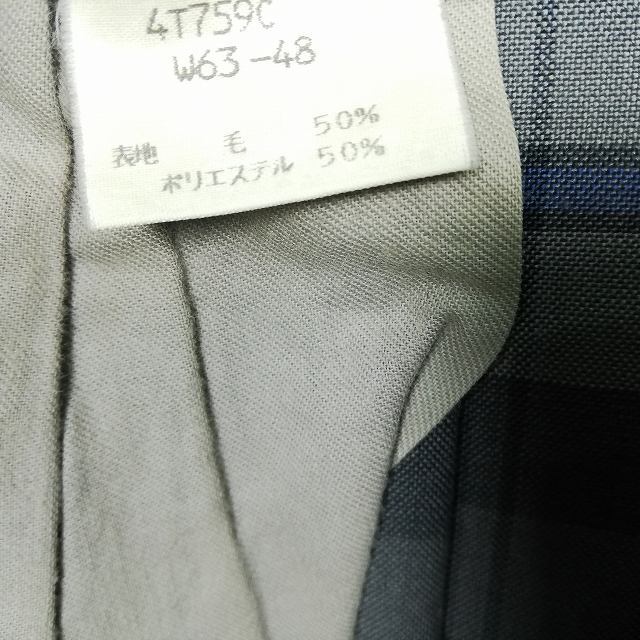 Yahoo!オークション - 1円 スクールスカート 夏物 w63-丈43 チェック ...